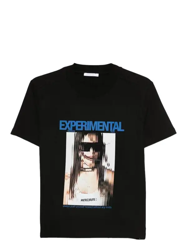 Patrizia Pepe Graphic T-shirt - Black