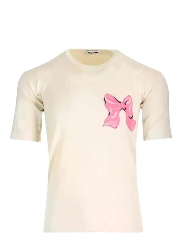MAGLIANO Bow Print T-shirt - Neutrals