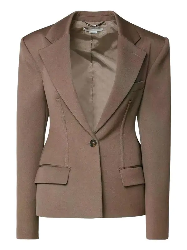 Stella McCartney Notched-lapel Single-breasted Blazer - Brown