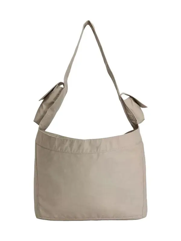 Y3 Logo-print Shoulder Bag - Neutrals