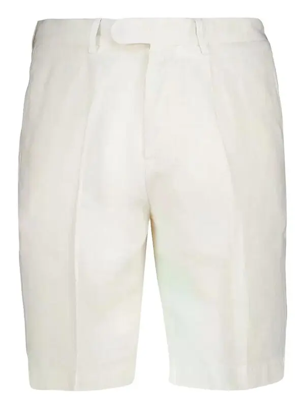 Boglioli Tailored Linen Shorts - Neutrals