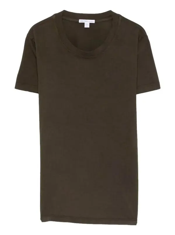 JAMES PERSE Crew-neck T-shirt - Brown
