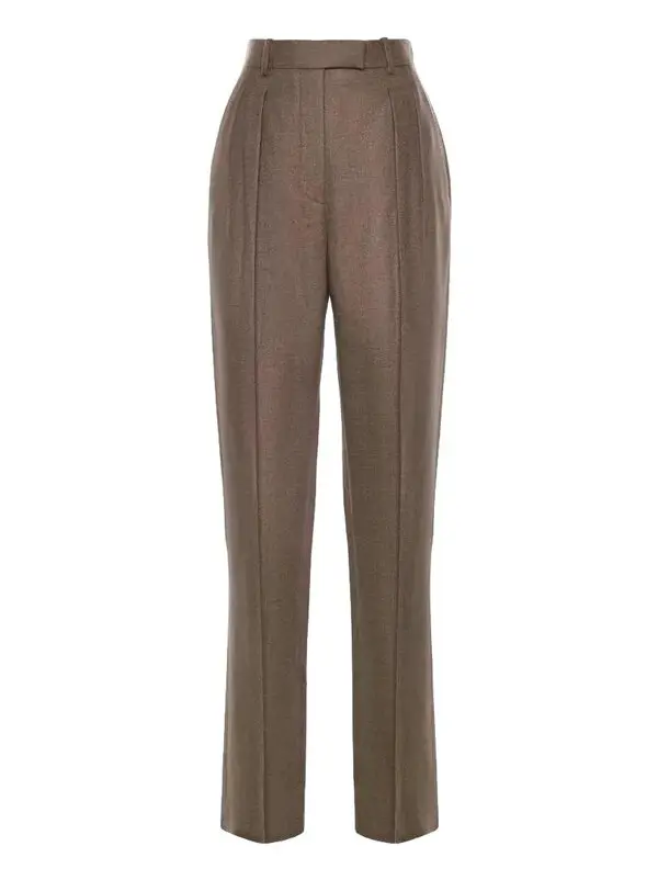 Loro Piana Pleated Trousers - Brown