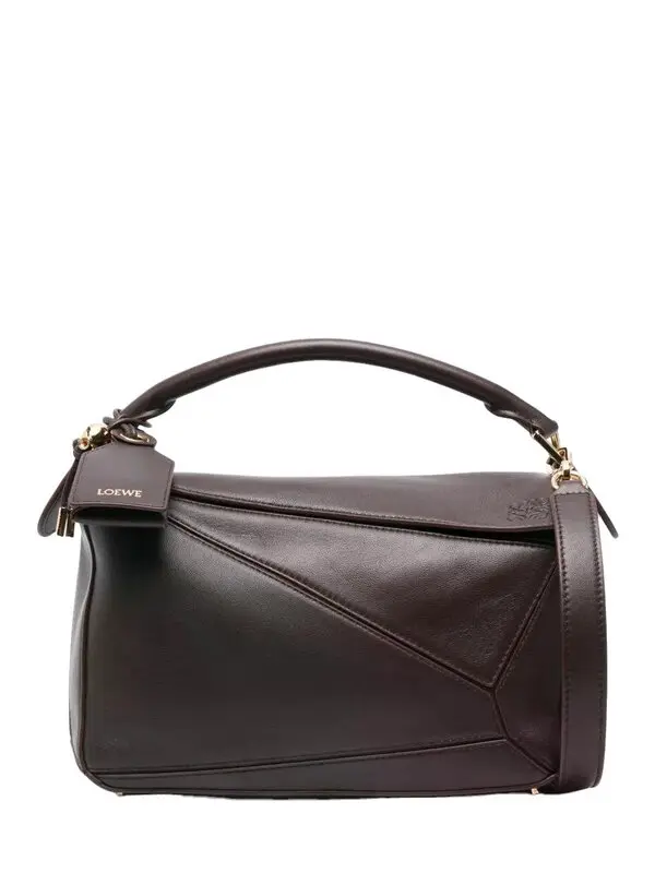 Loewe Zip-fastening Lambskin Clutch - Brown