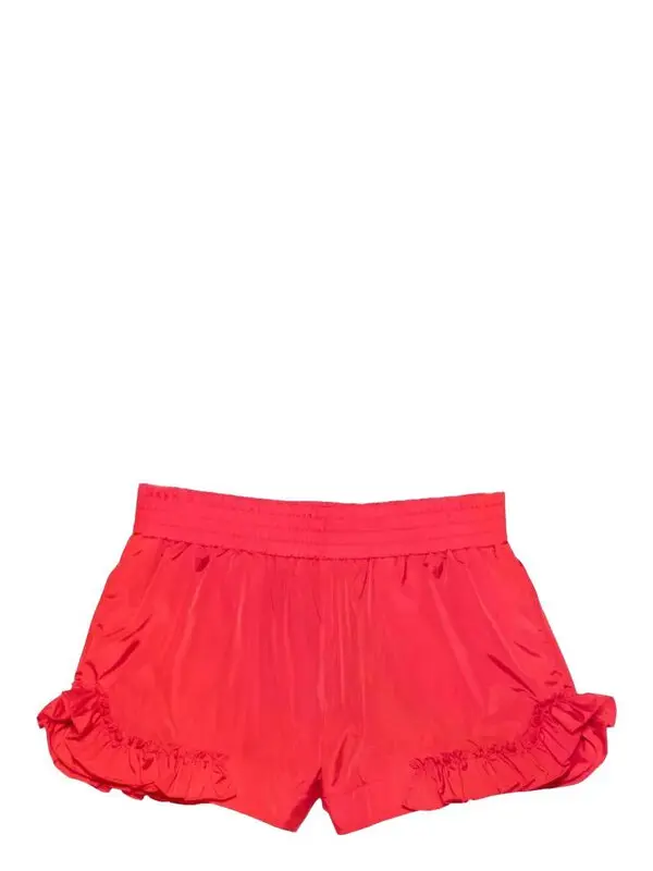 Simone Rocha Ruffled Mini Shorts - Red