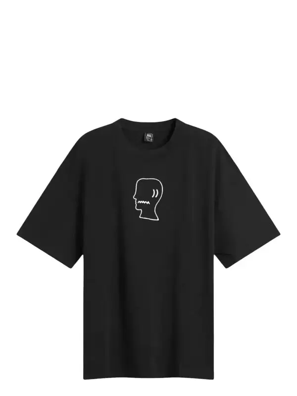 BRAIN DEAD Logo-print Short-sleeve T-shirt - Black