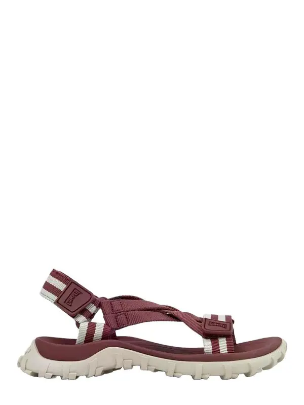 Camper Drift Trail Striped Sandals - Red
