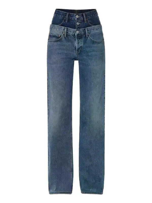 AGOLDE High-waisted Elson Jeans - Blue