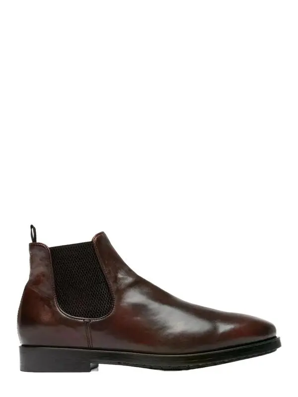 Officine Creative Leather Chelsea Boots - Brown