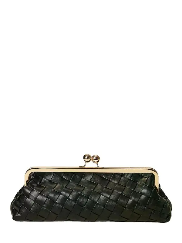 TWINSET Braided Clutch Bag - Black