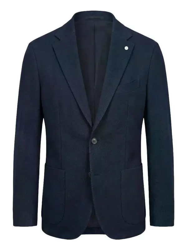L.B.M. 1911 Button Single-breasted Blazer - Blue