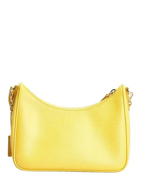 Prada Saffiano Re-edition 2005 Shoulder Bag - Yellow