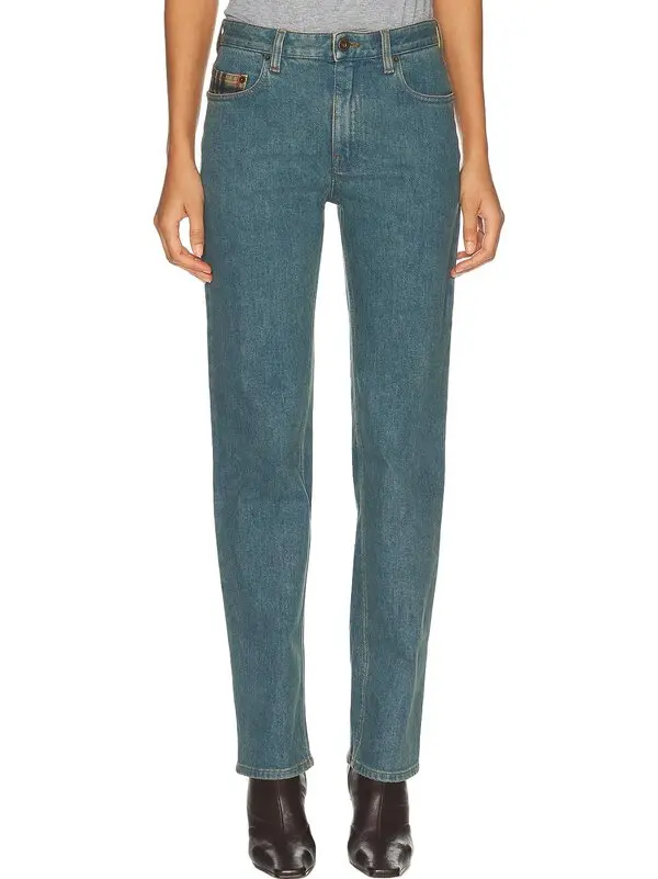 Burberry Dalia Straight-leg Jeans - Mid Blue