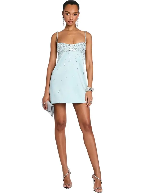 Retrofete Lorelai Embellished Mini Dress - Seychelles