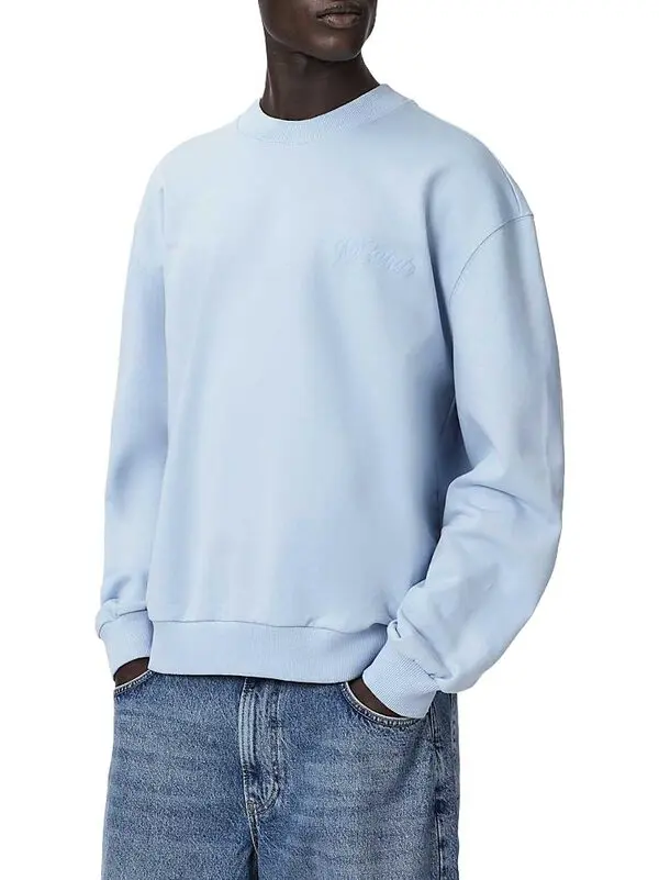 ALLSAINTS Odyssey Crewneck Logo Sweater - Salton Blue
