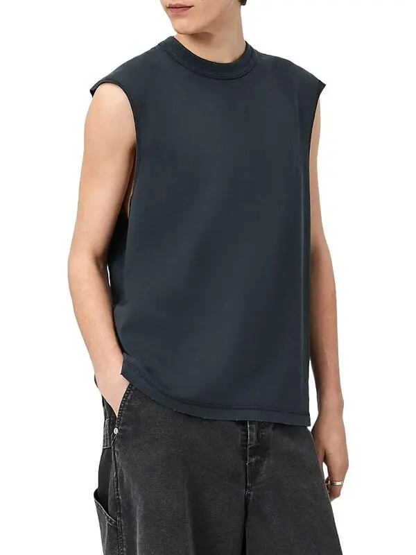 ALLSAINTS Cole Sleeveless Crewneck Shirt - Washed Black