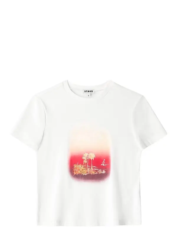 Staud Crewneck T-shirt - California Sunset