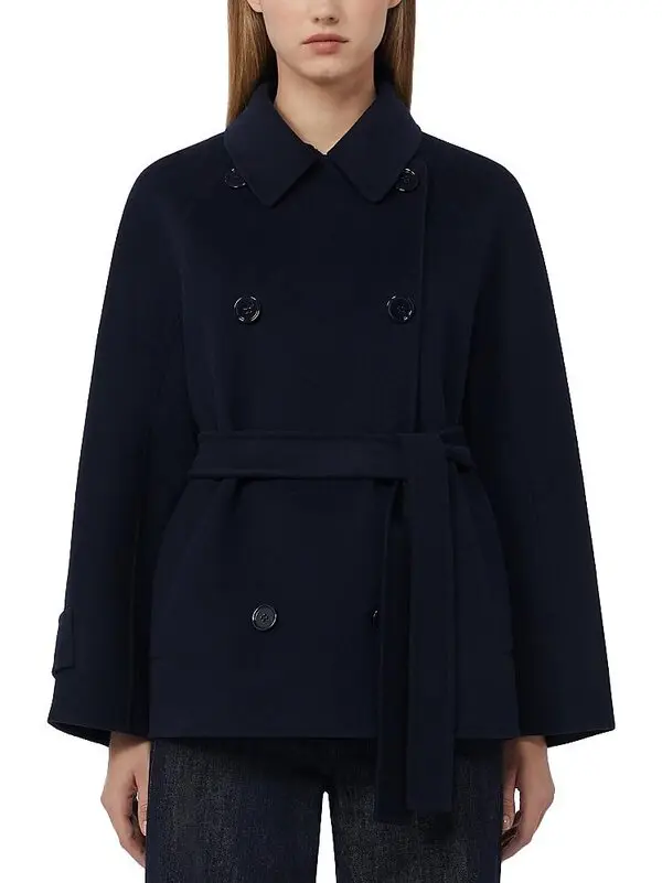 Max Mara Louise Wool Coat - Midnight Blue