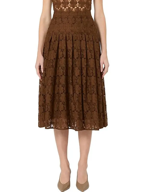 Max Mara Mstairone Skirt - Chocolate