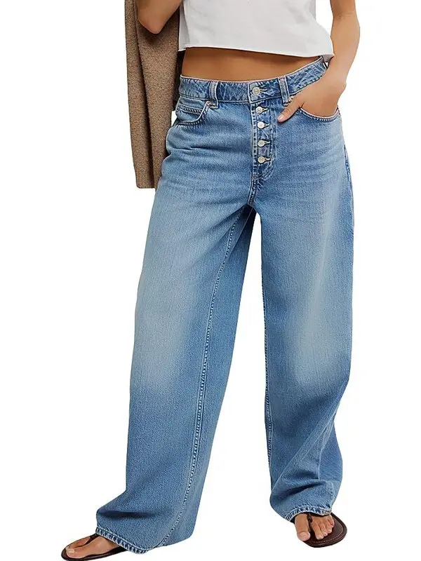 Free People Nia Boyfriend High-rise Jeans - Friday