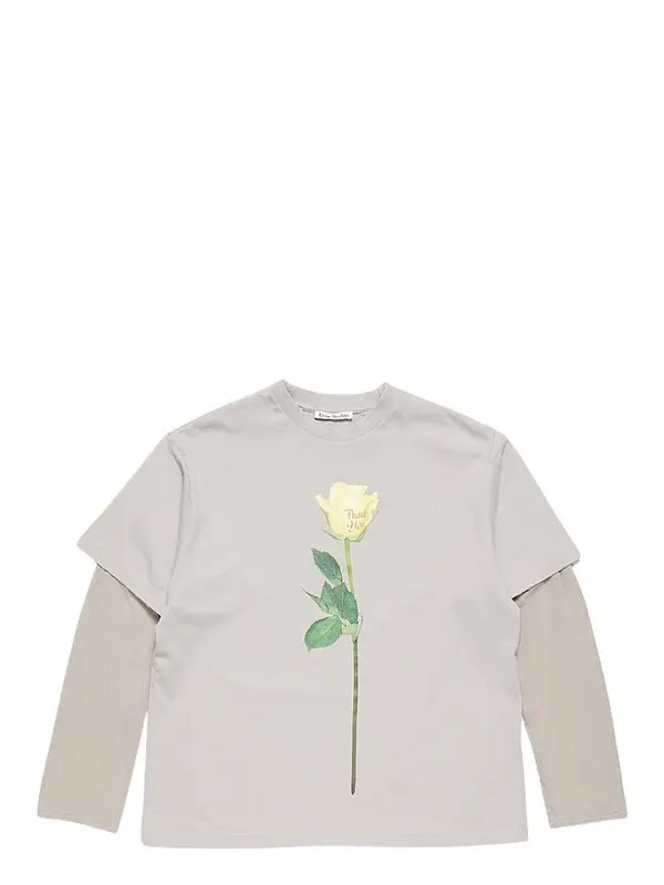 Acne Studios Layered Tee - Light Grey
