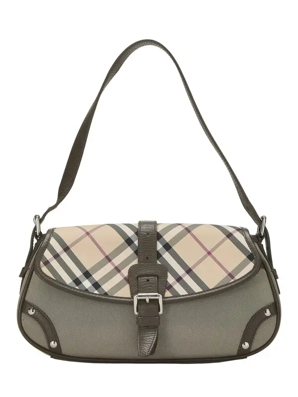 Burberry Buckle Flap Shoulder Bag - Brown