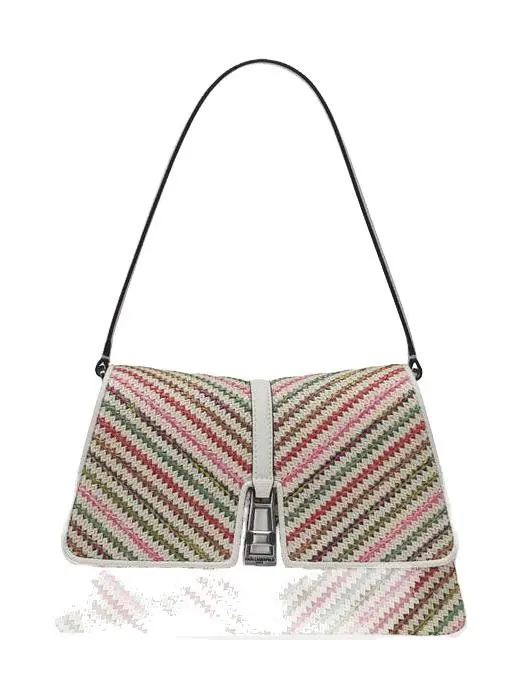Karl Lagerfeld Paris Mercerie Chevron Shoulder Bag - Multi Combo
