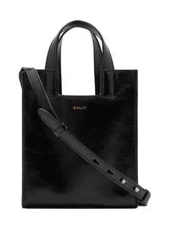 Bally Easy Small Leather Tote Bag - Black