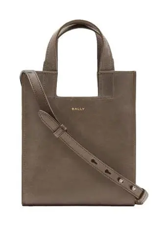 Bally Easy Small Leather Tote Bag - Deep Sepia 50+oro