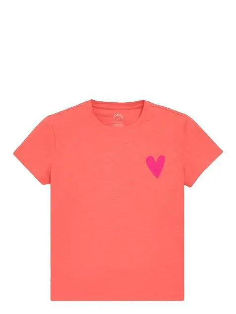 PRIMARY Cotton Slub Easy Tee - Watermelon Heart