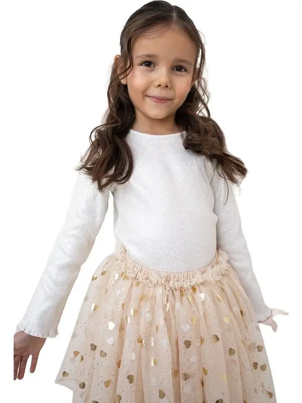 MINI CELEBRITIES Tutu Skirt Set - Sand Beige