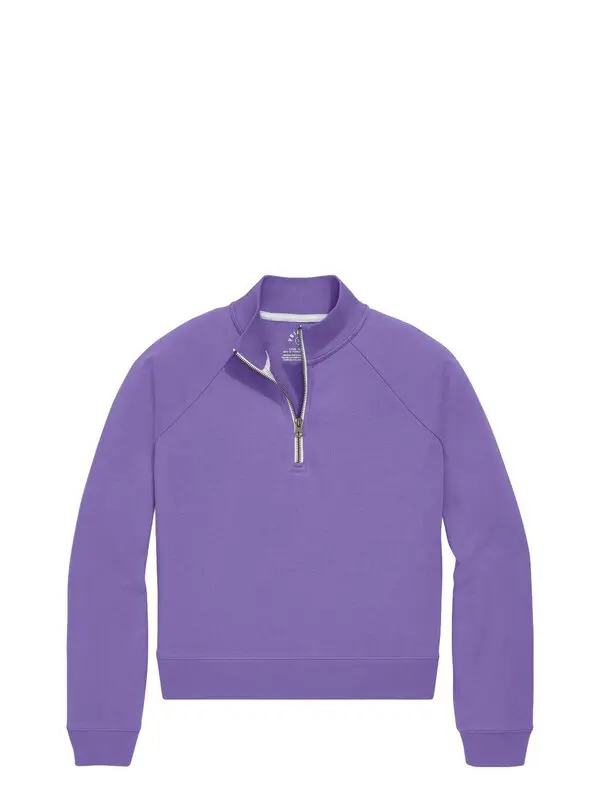 PRIMARY Half-zip French Terry Sweatshirt - Violet
