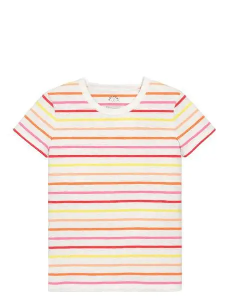 PRIMARY Multi Stripe Classic Tee - Warm Multi Stripe