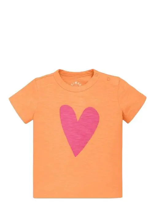 PRIMARY Baby Heart Tee - Goldfish Heart
