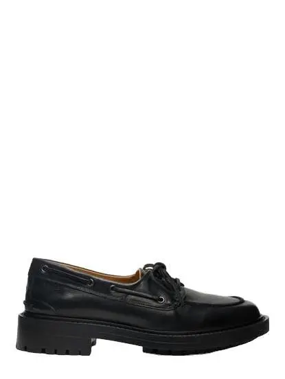 Bally B-lug Derby In Buffalo Leather - Black