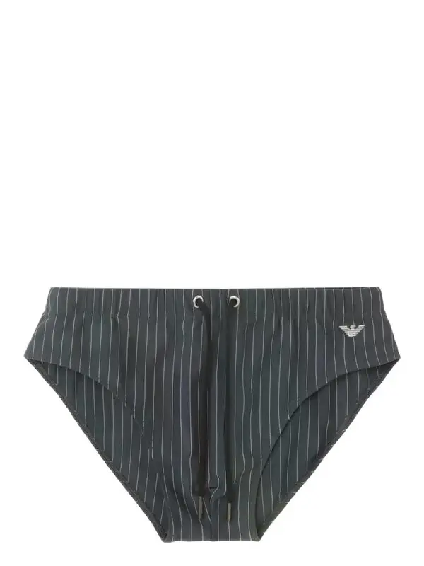 Our Legacy Pyla Pinstripe Swim Briefs - Grey