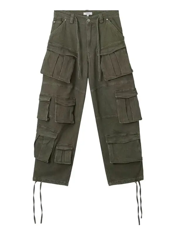 MARKGONG Multi-pocket Cargo Pants - Green