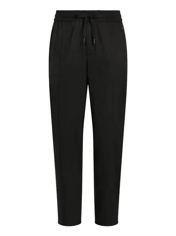 Dolce & Gabbana Drawstring-waist Trousers - Black