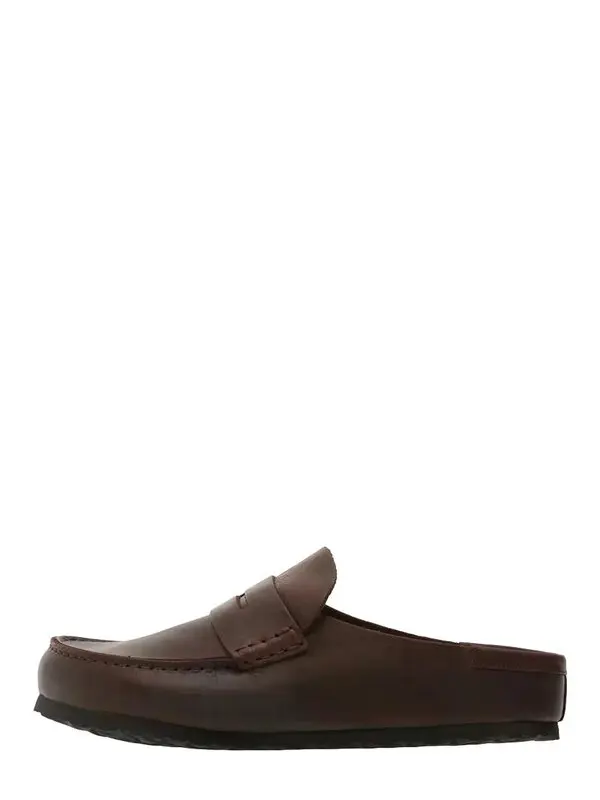 BIRKENSTOCK Leather Loafers - Brown
