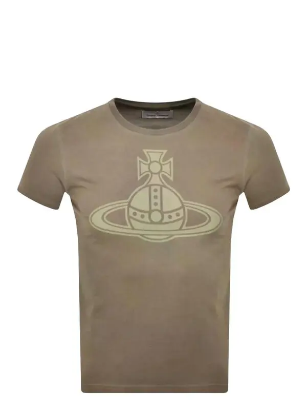 VIVIENNE WESTWOOD Orb Graphic T-shirt - Brown