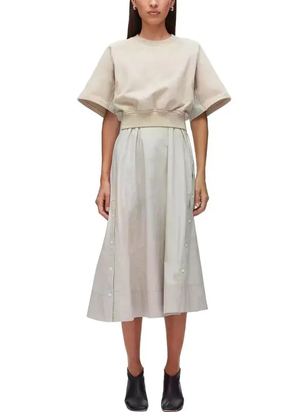 3.1 Phillip Lim Short-sleeves Midi Dress - Neutrals