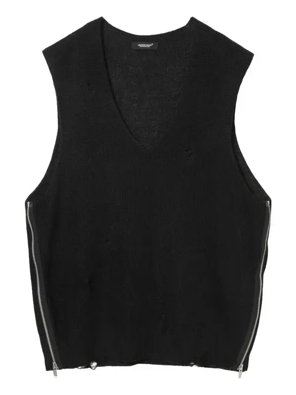 UNDERCOVERISM Zip-detail Vest - Black