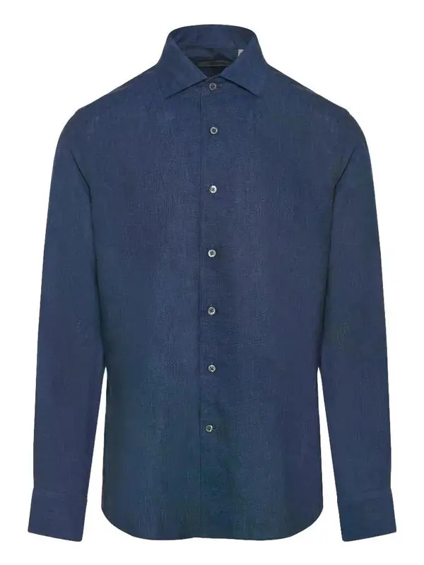 Corneliani Buttoned Shirt - Blue