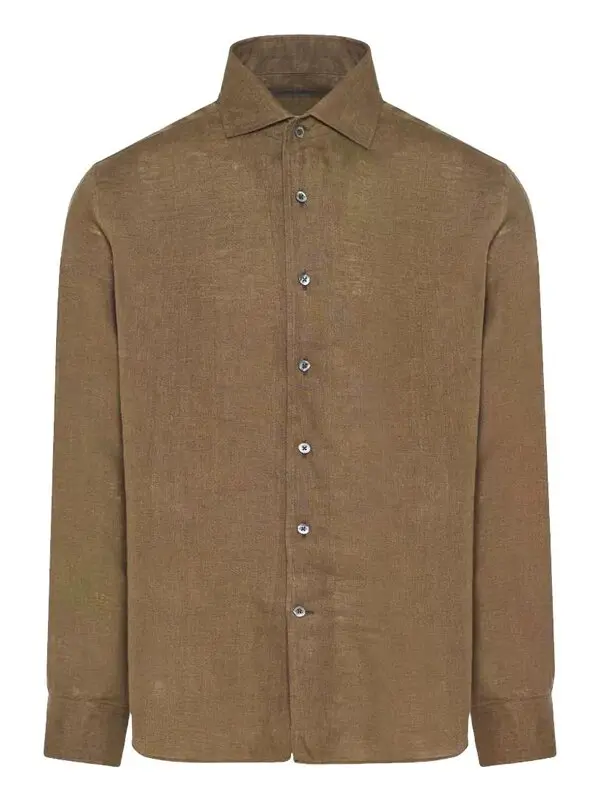 Corneliani Buttoned Shirt - Brown