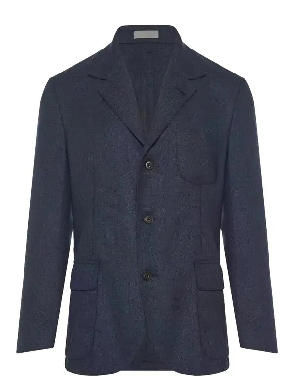 Corneliani Textured Blazer - Blue