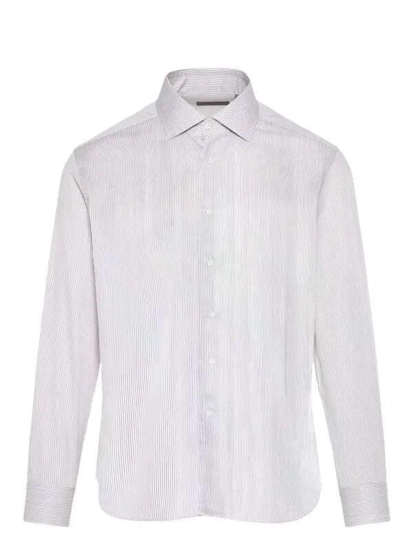 Corneliani Striped Shirt - White