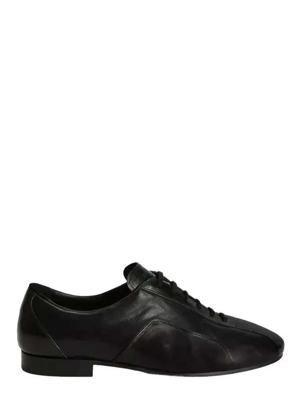 JIL SANDER Leather Oxford Shoes - Black