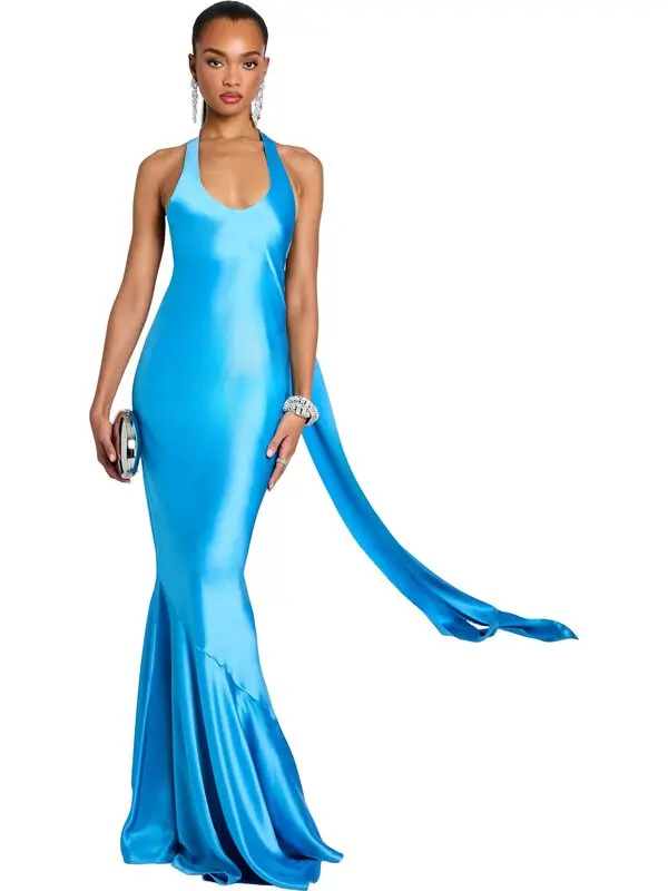 Retrofete Alison Maxi Dress - Aqua