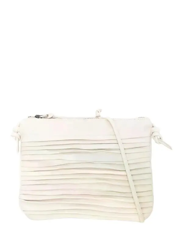 SOMMET Pleated Cross Body Bag - White