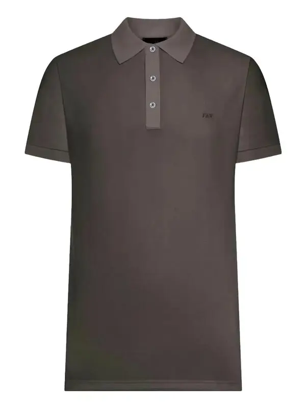 FAY Short-sleeved Polo Shirt - Brown